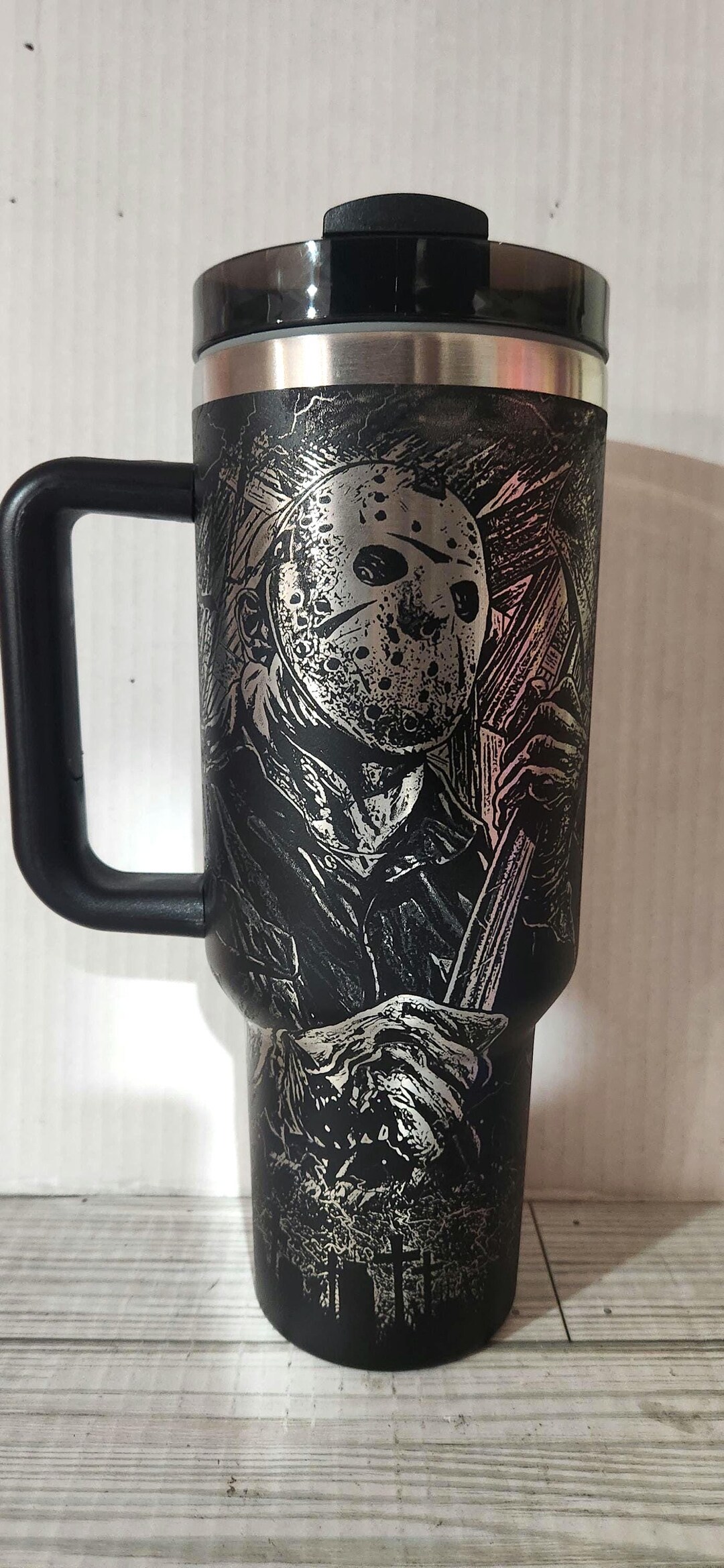 Chilling Horror Laser Engraved Tumbler for Slasher Movie Lovers - Hot ...