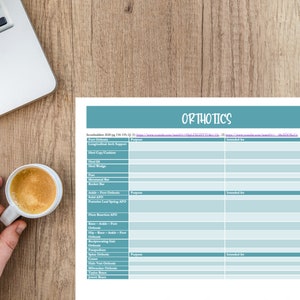 Orthotics Study Guide and Worksheet Covering Purpose of Foot Orthotics ...