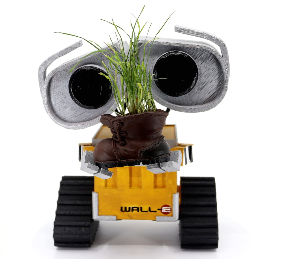 WALL-E Planter Boot Plant Holder Hand Painted WALL-E - Etsy