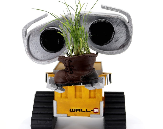 WALL-E Planter || Boot Plant Holder || Hand Painted WALL-E Robot ...