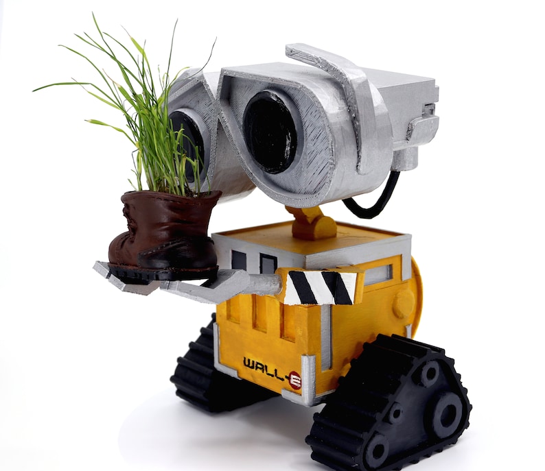 WALL-E Planter Boot Plant Holder Hand Painted WALL-E - Etsy