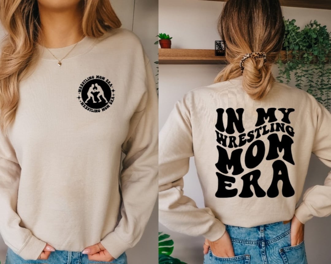 Pocket Decal in My Wrestling Mom Era Sweatshirt, Mothers Day Gift ...