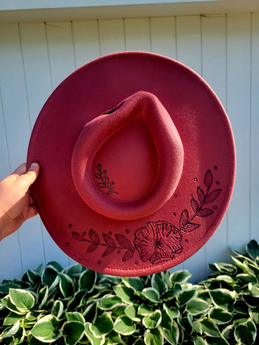 Custom Hand Burned Hat Hand Burned Wide Brim Rancher Hat - Etsy