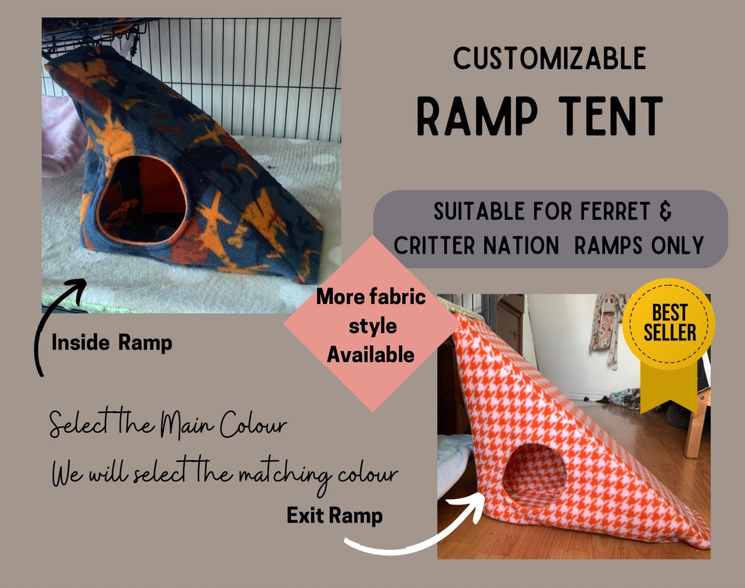 Ramp Tents // Suitable for Ferret Nation & Critter Nation, Metal or ...