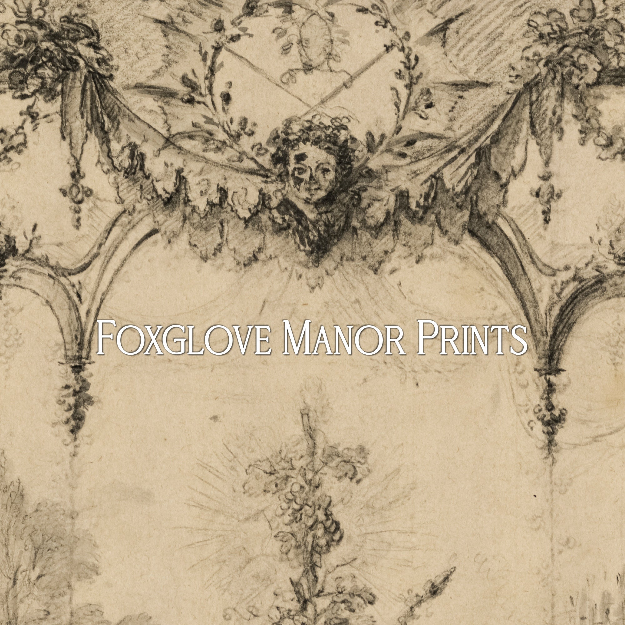 Dark Academia Sketch, Macabre Art, Digital Printable Download, Moody ...