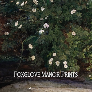 Ophelia Drowning Art Print, Digital Printable Download, Vintage Gothic ...