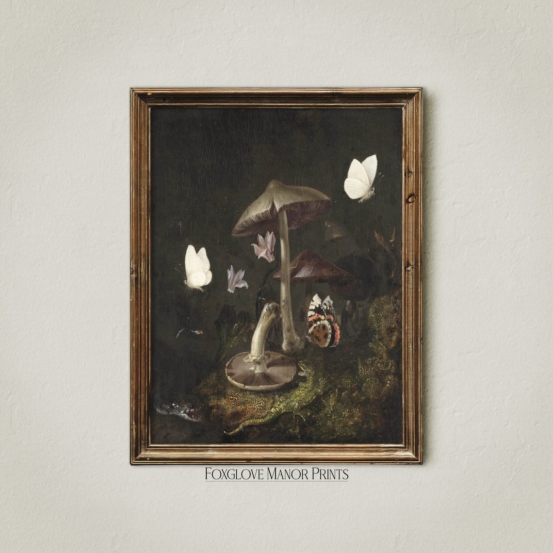 Dark Cottagecore Art Print Moody Oil Painting Artwork - Etsy