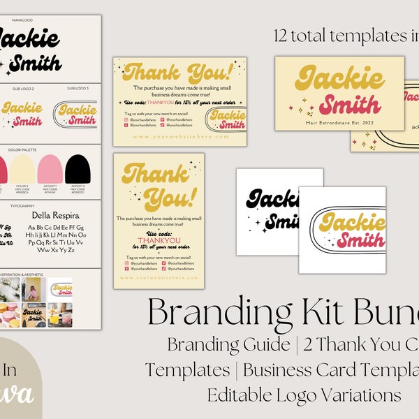 70s Premade Branding - Etsy UK