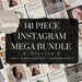 Modern Boho Instagram Mega Bundle, Neutral Social Media Template, Beige Instagram Posts ...