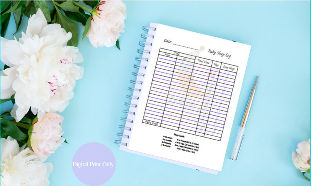 Printable Baby Sleep Log - Etsy