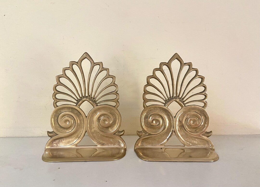 Vintage Solid Brass Peacock Bookends, Set of 2 - Etsy