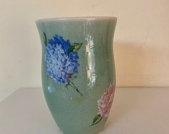 Ceramic Hydrangea Vase - Etsy