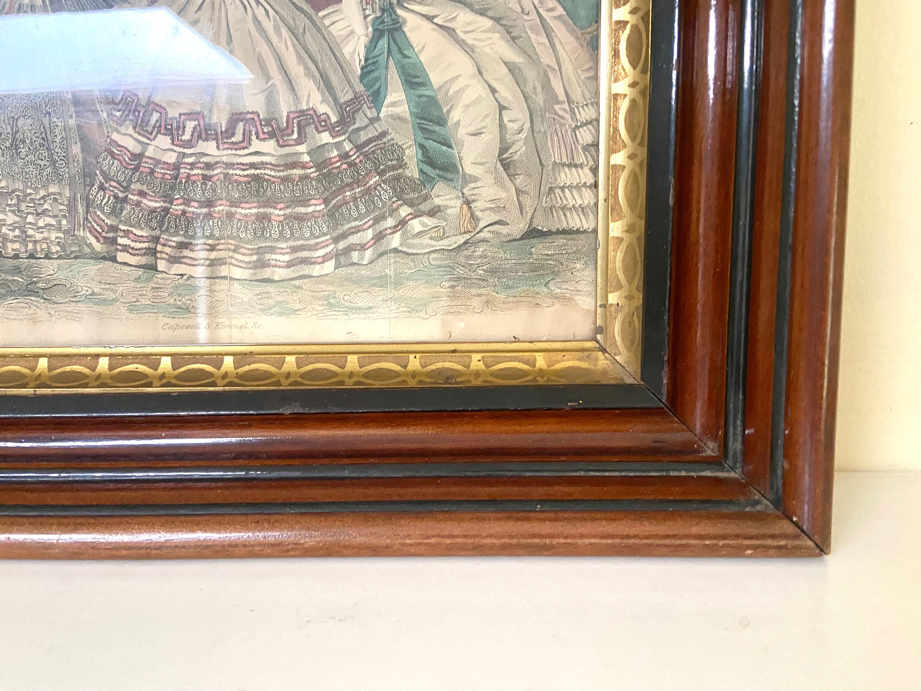 Vintage Wood Frame With Capewell & Kimmel Print of 19th Cen. - Etsy