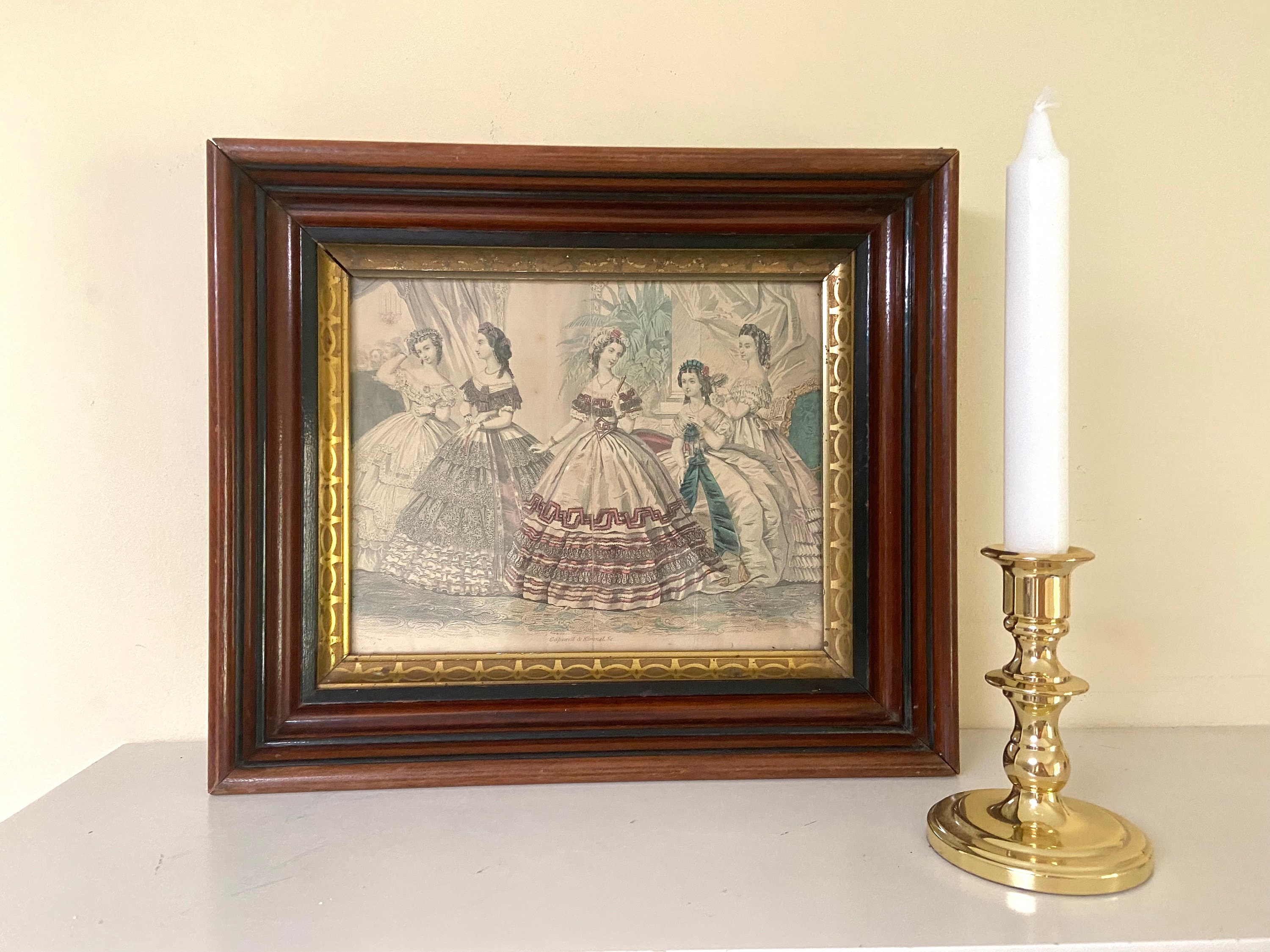 Vintage Wood Frame With Capewell & Kimmel Print of 19th Cen. - Etsy