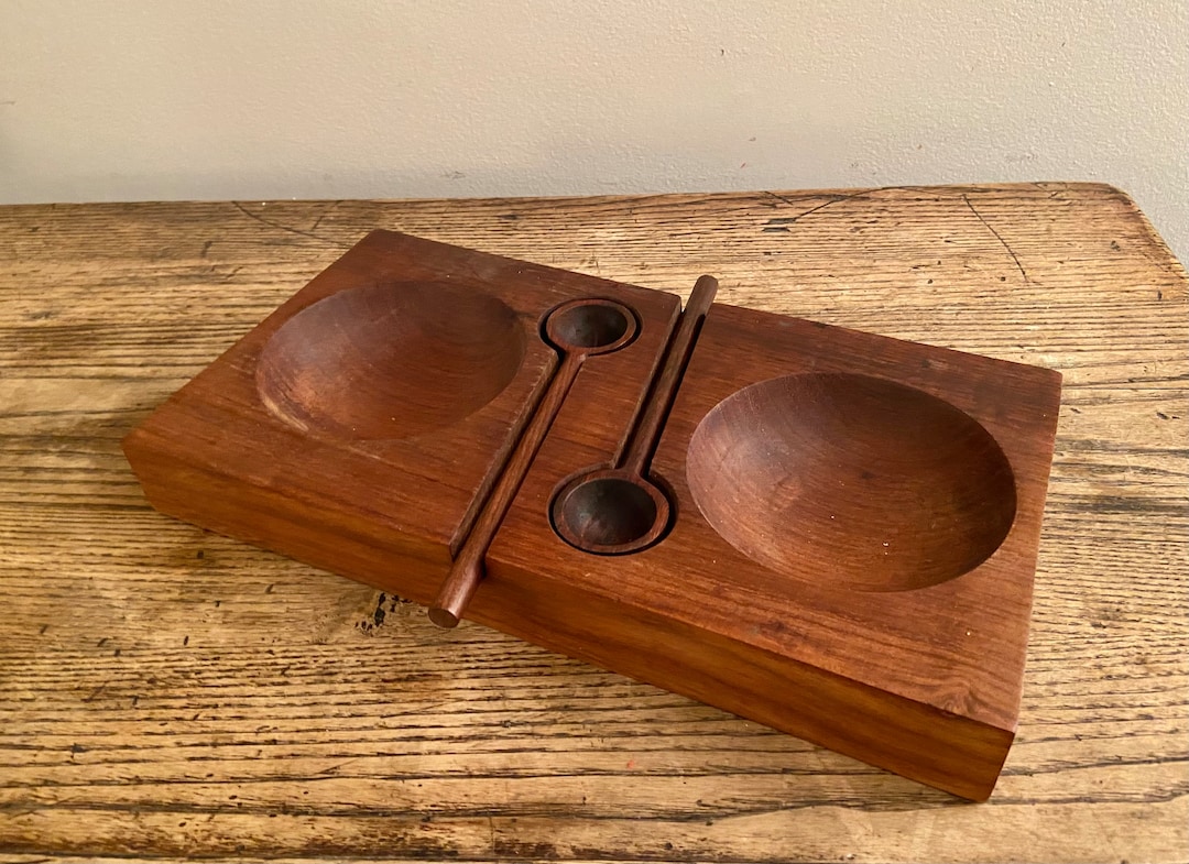 Matr Boomie Wood Hosting Tray With Spoons - Etsy