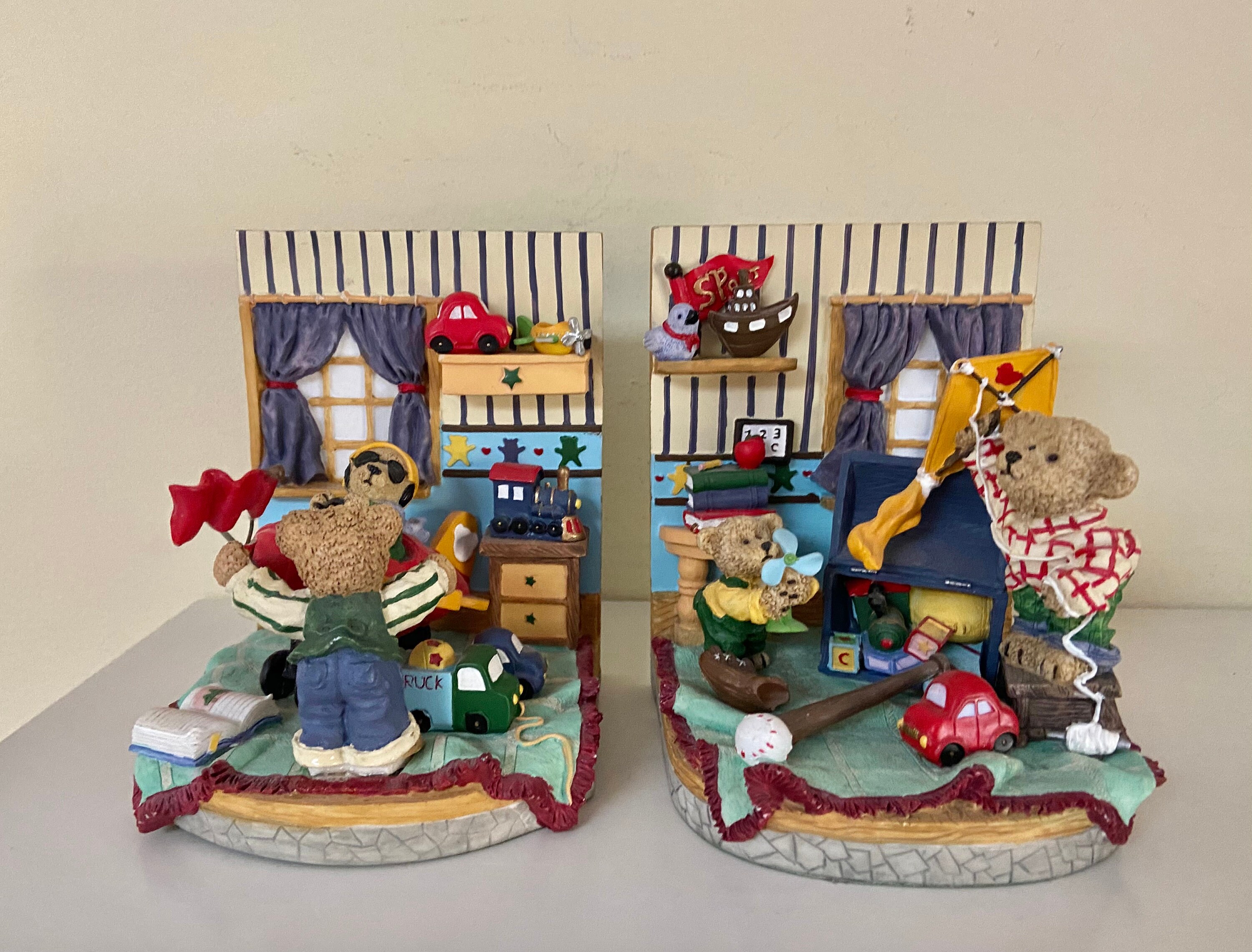 Teddy Bear Playroom Bookends - Etsy
