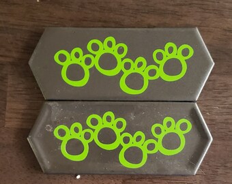 Ceramic Dog Paw Tile - Etsy