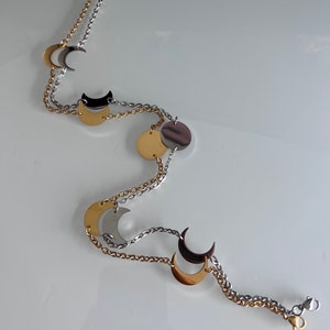 Moon Glow moon Phases Body Chain Jewelry BTS Jimin - Etsy