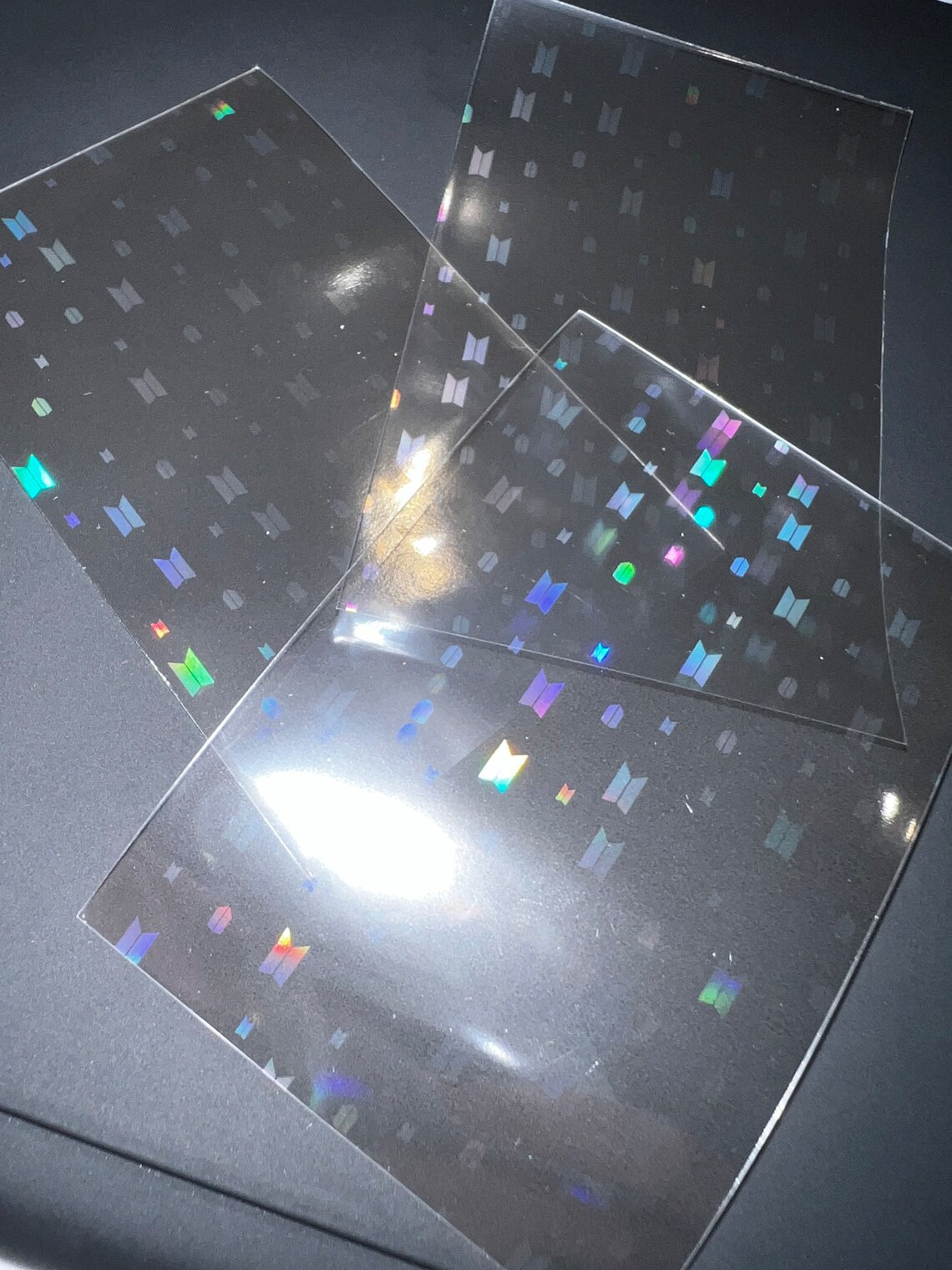 BTS & ARMY Logo Holographic Photocard Sleeves Acid and Pvc - Etsy