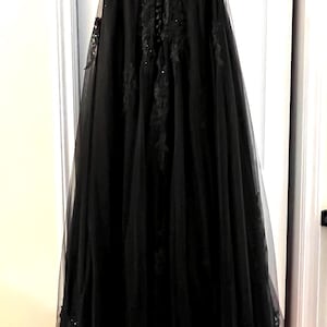 Dark Red Black Gothic off the Shoulder Open Back Bridal Ball Gown Black ...
