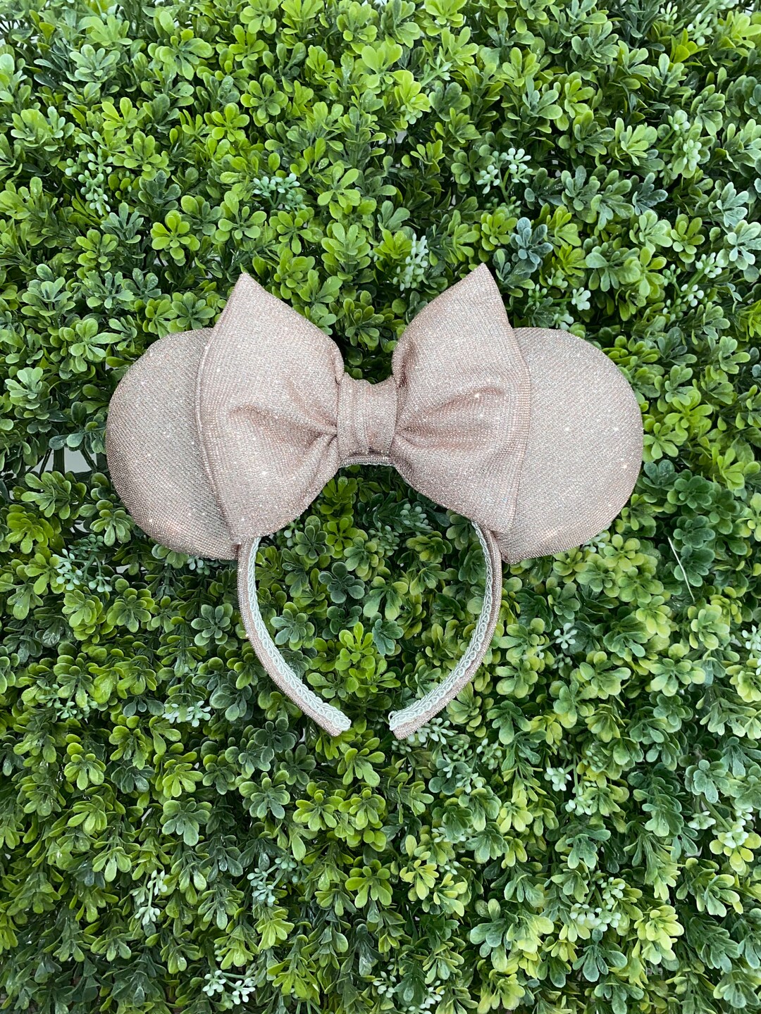 Champagne Sparkly Minnie Mouse Ears, Neutral Minnie Ears, Disney Ears ...