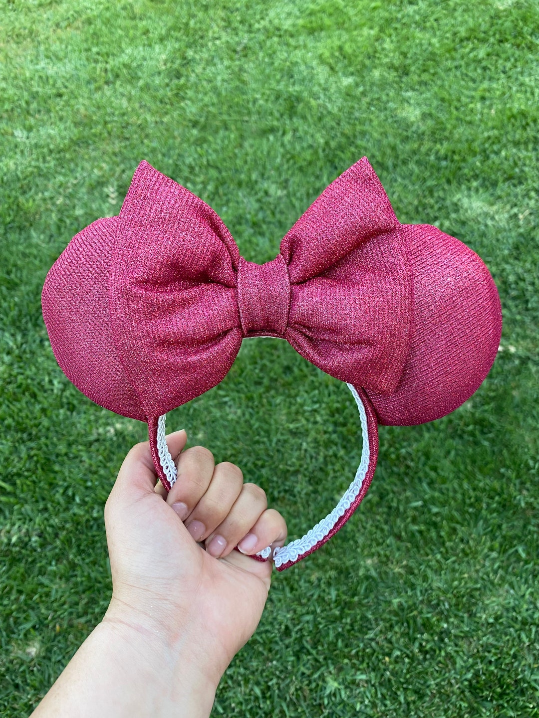 Pink Minnie Mouse Ears, Minnie Ears, Disney Ears, Minnie Mouse Headband ...