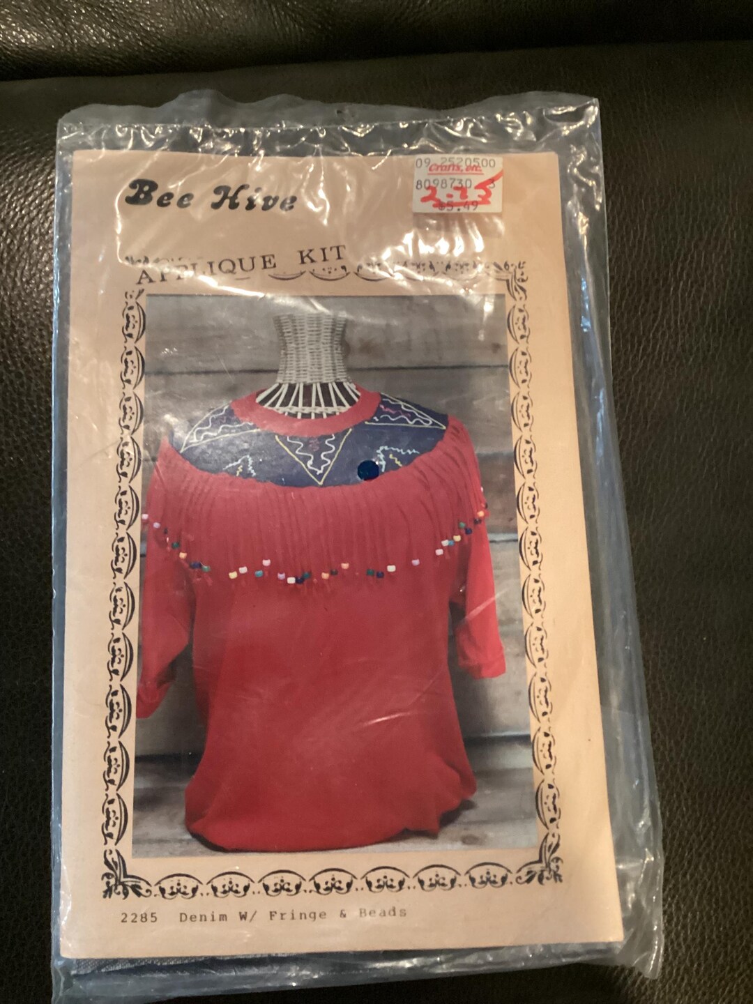 Bee Hive Pattern Applique Denim Yoke With Fringe and Beads - Etsy