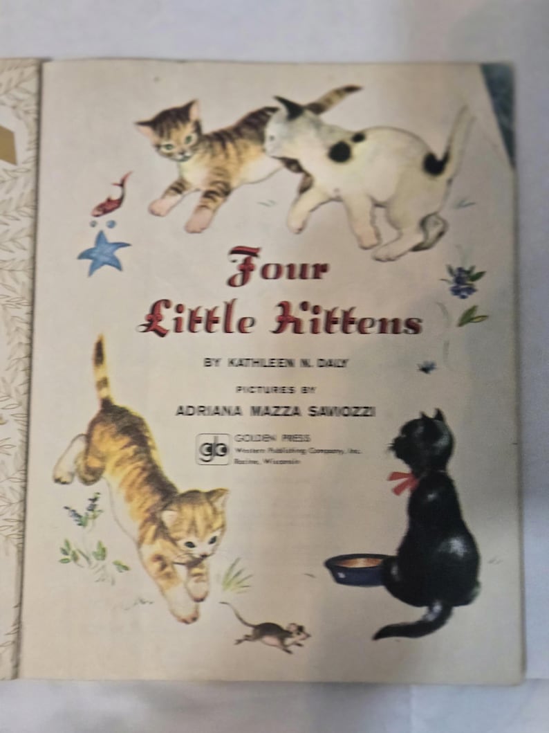 Vintage Little Golden Book: Kitten Stories - Choice - Etsy