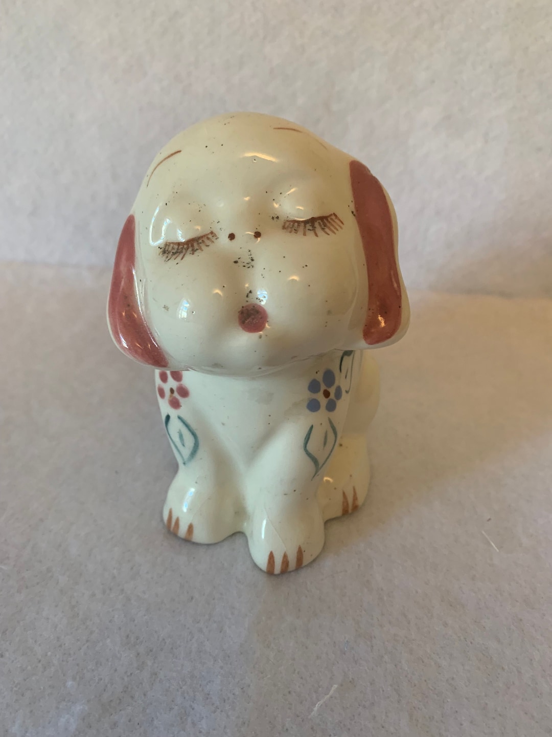 Vintage 1940 Block Pottery California Ceramic Whimsical Puppy Dog ...