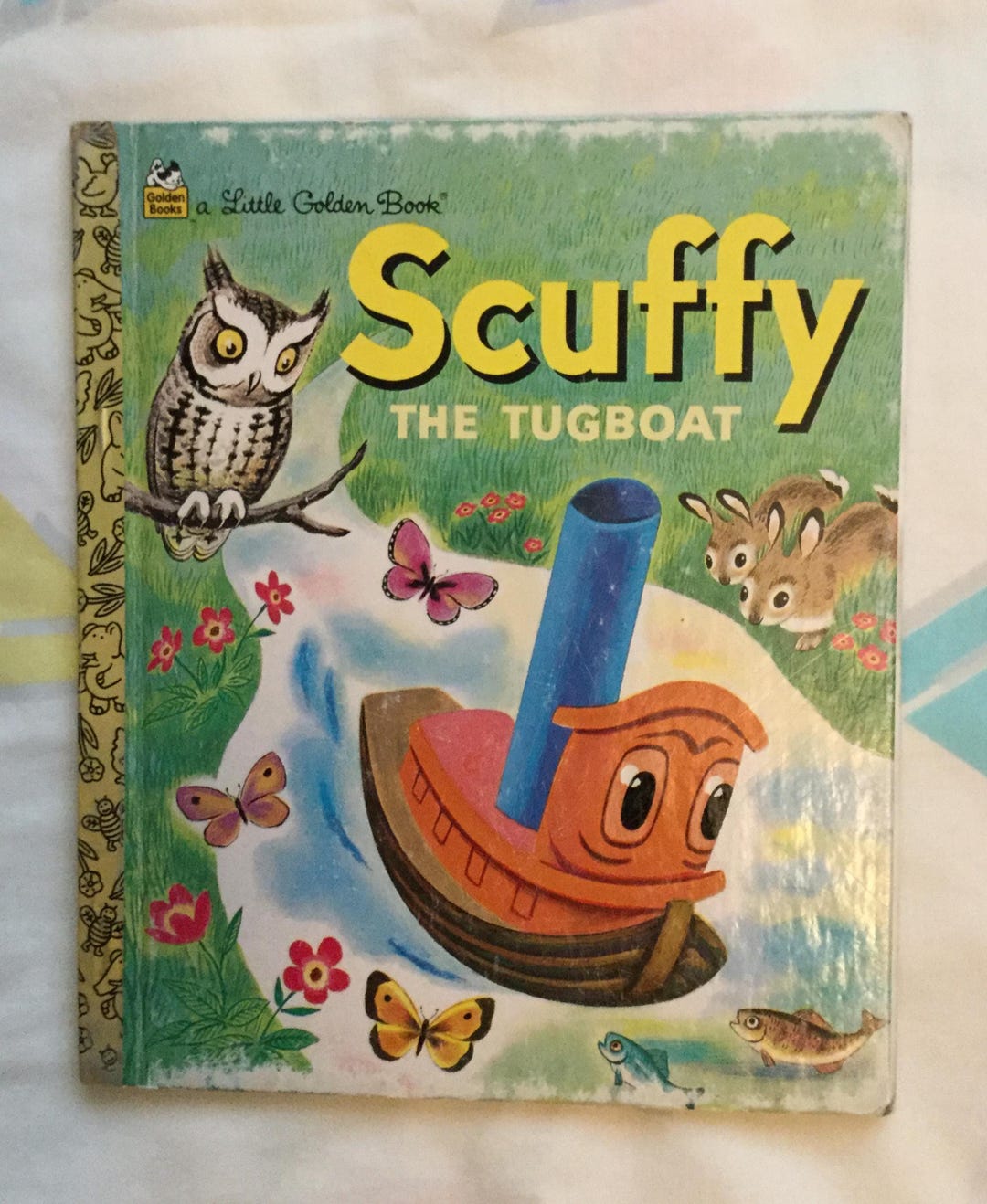 Choice -vintage Little Golden Book Scuffy the Tugboat and His ...