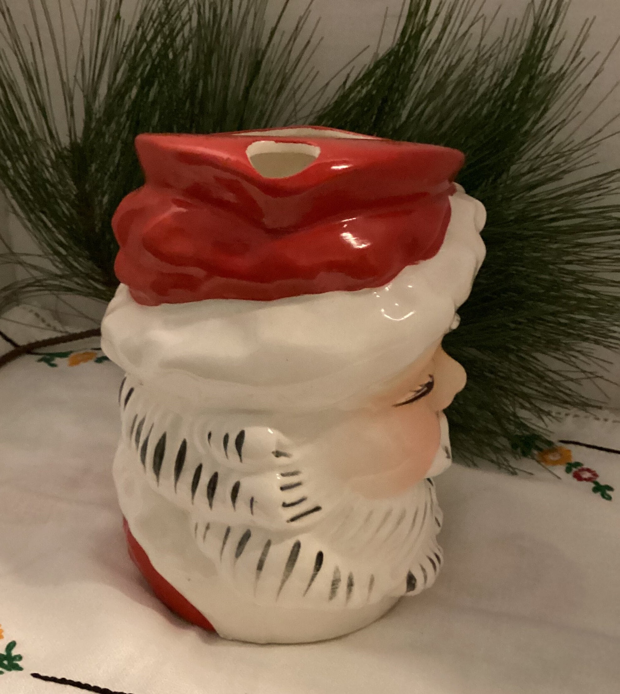 Vintage Napco 1958 Winking Santa Head Pitcher - Etsy