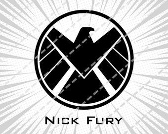 Nick Fury Svg | Etsy