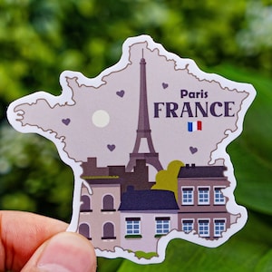 France Sticker, Weather Proof Vinyl, Stickers for Laptop, Car Window ...