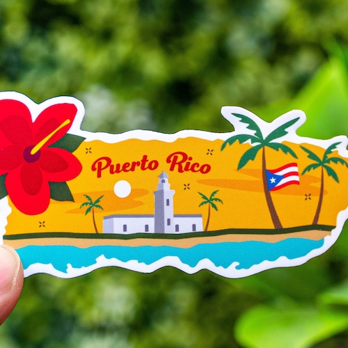 Puerto Rico Flag Decal Vinyl Sticker for Car Laptop and - Etsy