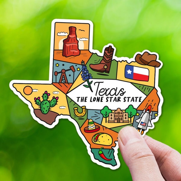 Texas Sticker - Etsy