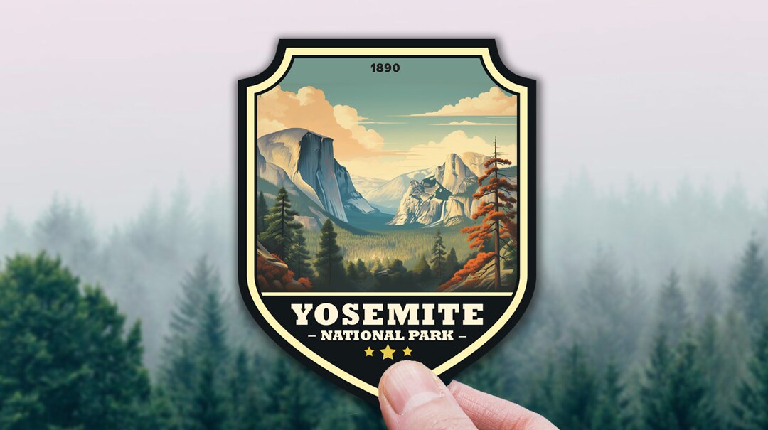 Yosemite Sticker National Park Badge California Sticker for Traveler ...