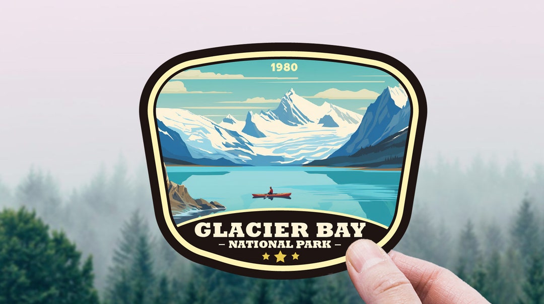 Glacier Bay Sticker, Alaska National Park, Nature Gift for Hiker ...