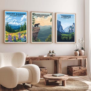 US National Park Travel Posters All Set of 63 Digital Download Wall Art ...