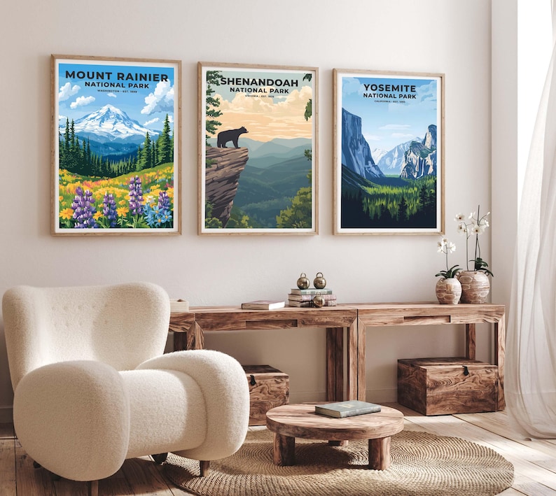 US National Park Travel Posters All Set of 63 Digital Download Wall Art ...