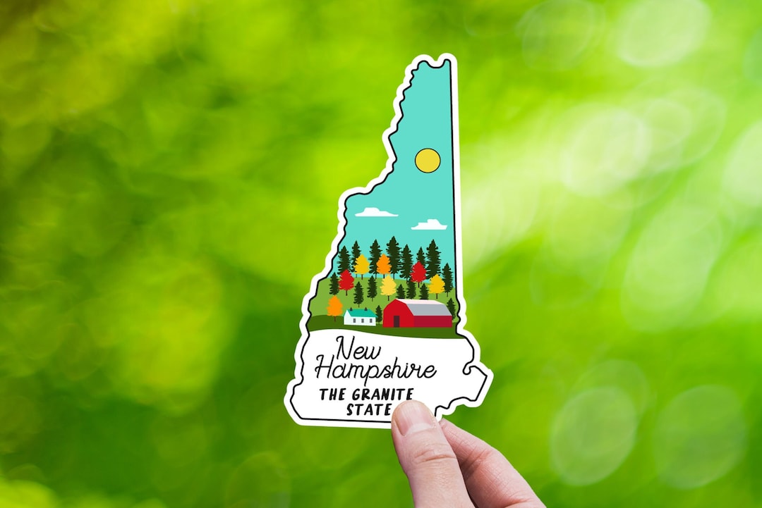 New Hampshire Sticker Travel Journal New England Vacation Decal ...