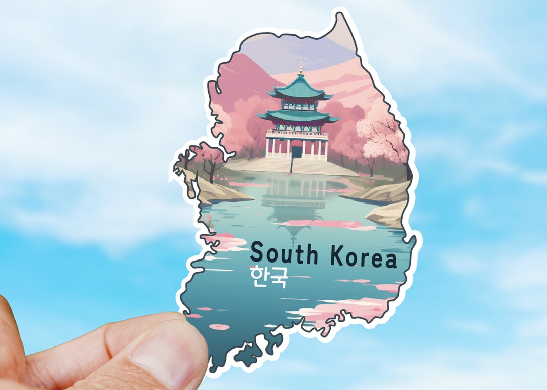 South Korea Sticker, Korean Culture Car Decal, Sticker for Car, Laptop ...