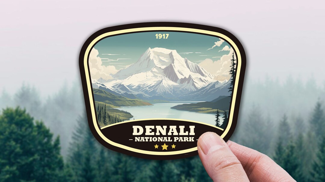 Denali National Park Sticker Decal, Alaska Sticker for Laptop, National ...