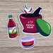 Lao Sticker Bundle, I Love Papaya Salad Vinyl Stickers, Gifts for ...