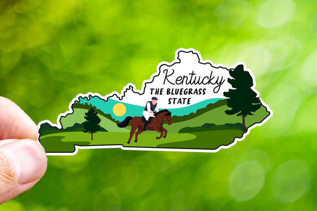 Kentucky State Sticker Vinyl | Weatherproof Stickers for Car, Phone ...