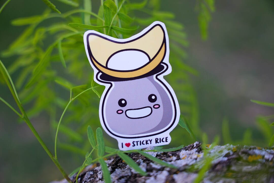 Lao Vinyl Sticky Rice Sticker, for Laptop, Car, Scrapbook - Etsy
