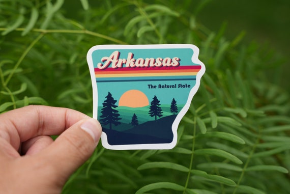 Arkansas Sticker Retro Vinyl Decal for Laptop Car Scrapbook - Etsy