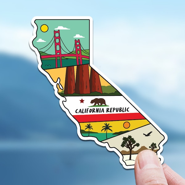 California Stickers - Etsy