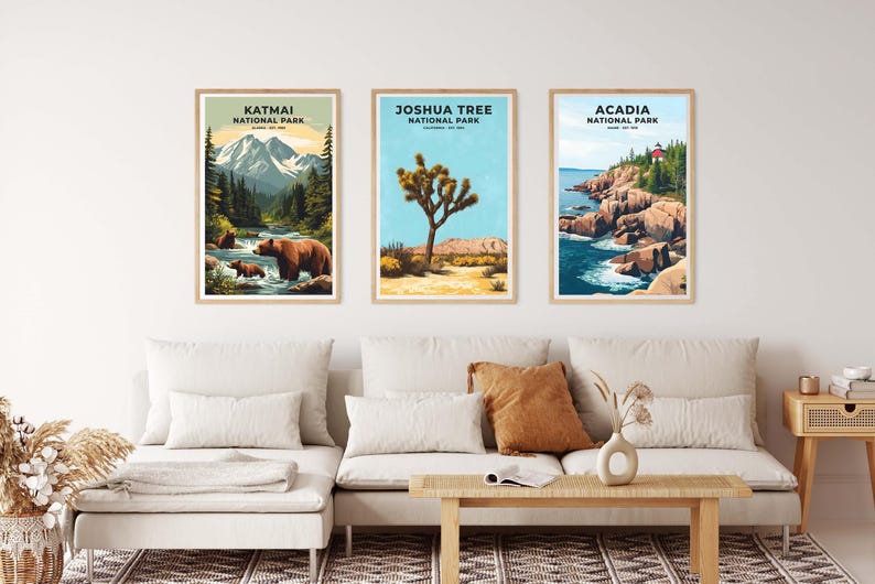 US National Park Travel Posters All Set of 63 Digital Download Wall Art ...