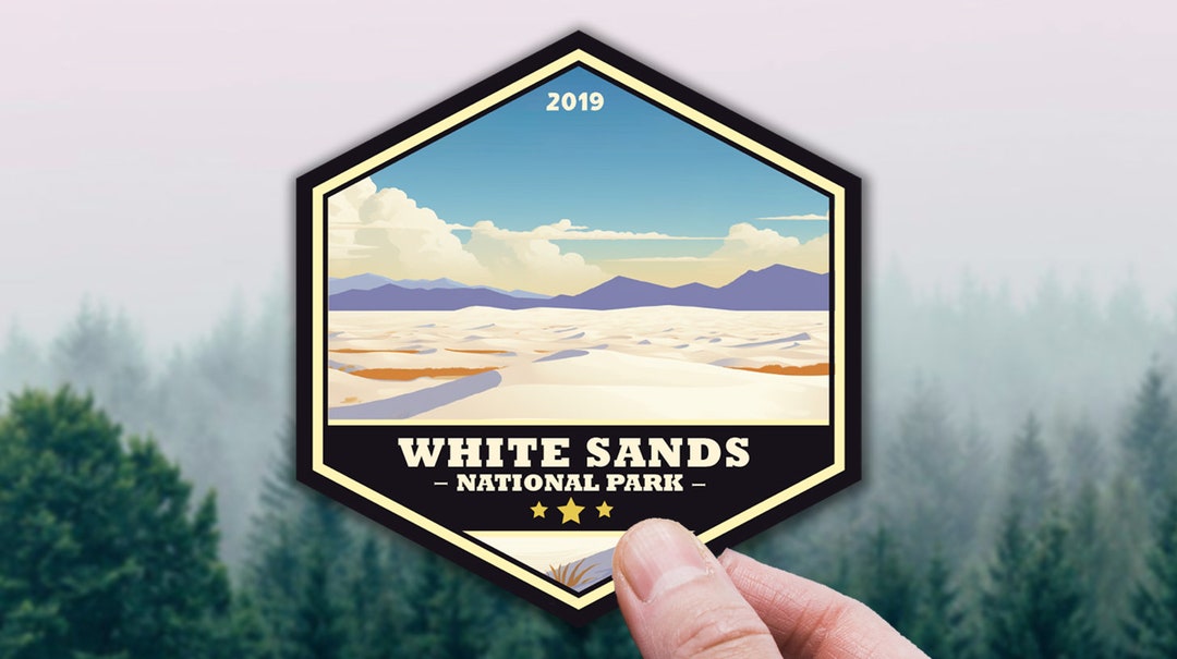 White Sands National Park Sticker, New Mexico Park Sticker, White Sands ...