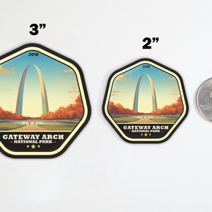 Gateway Arch National Park Sticker, Missouri Travel Gift for Hiker, St ...